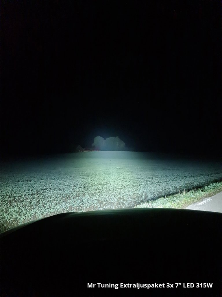 Volvo V70 2008-2016 Extraljuspaket 315W (3x LED 7" (18cm) extraljus ...